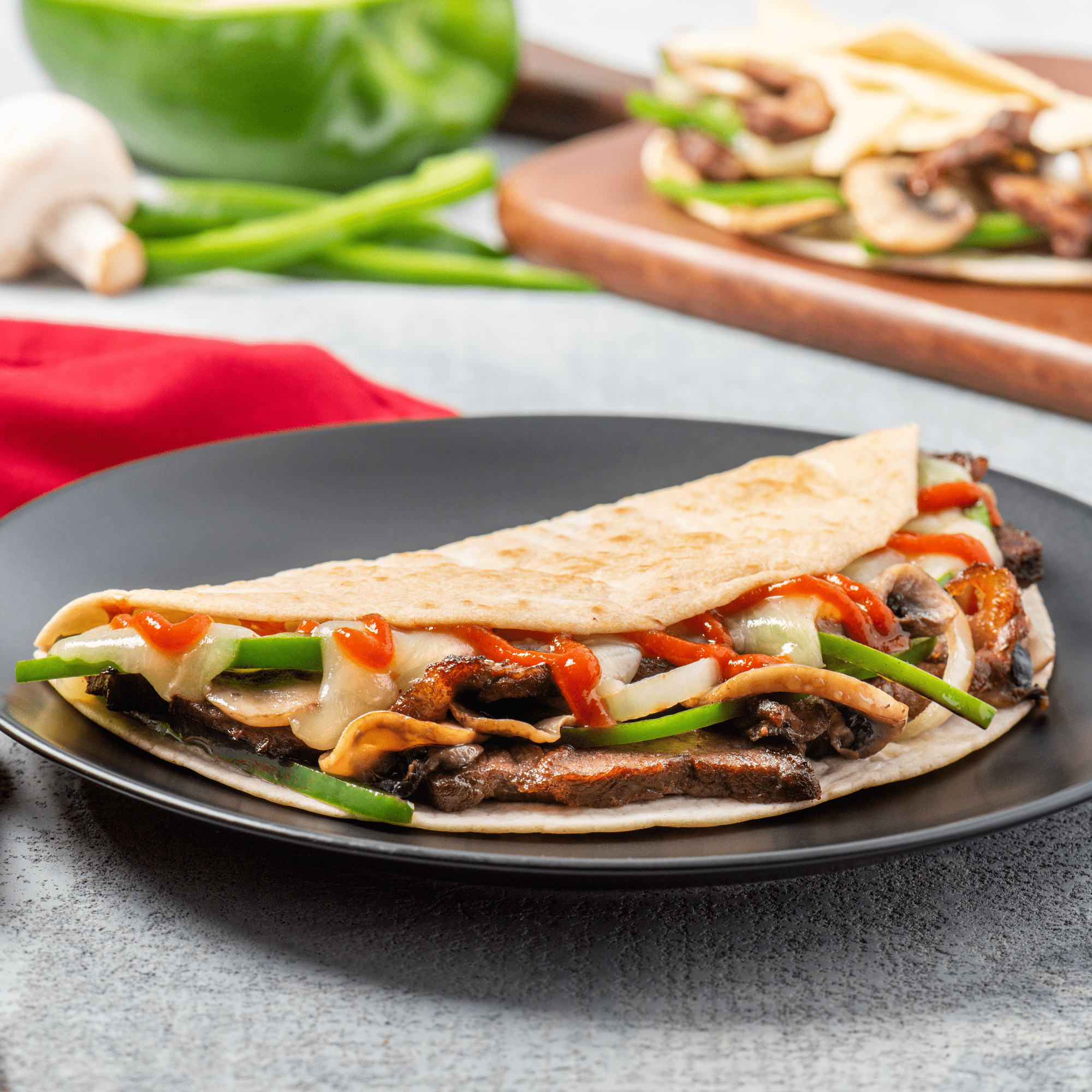 Keto-Friendly Philly Cheese Steak Wraps | Oroweat
